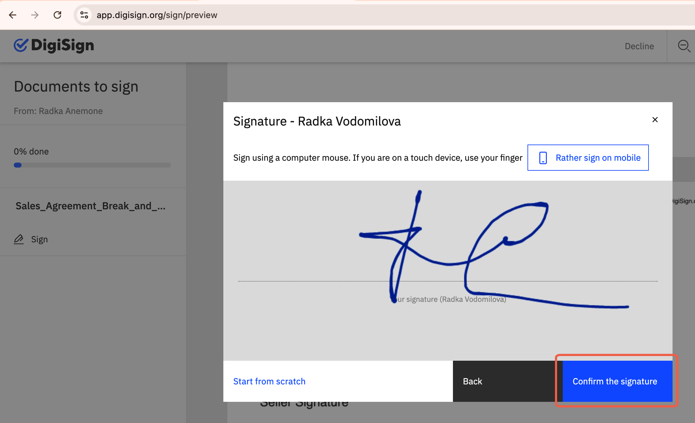 How to sign a document online – Raynet CRM Basics and Tutorials