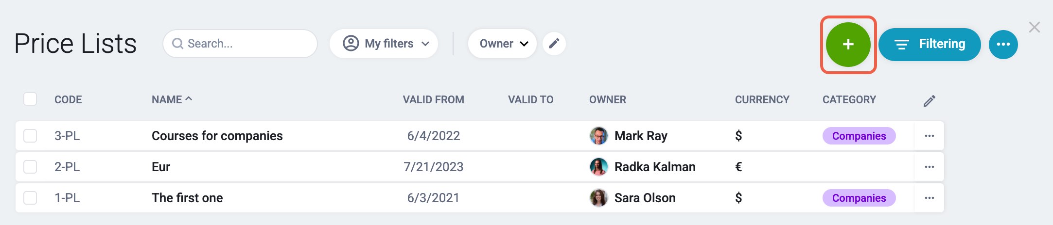 Using Price Lists – Raynet CRM Basics and Tutorials