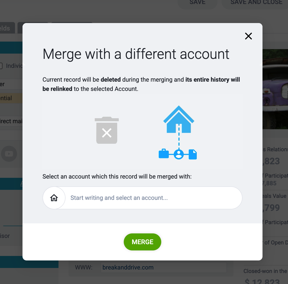 Account Action overview – Raynet CRM Basics and Tutorials