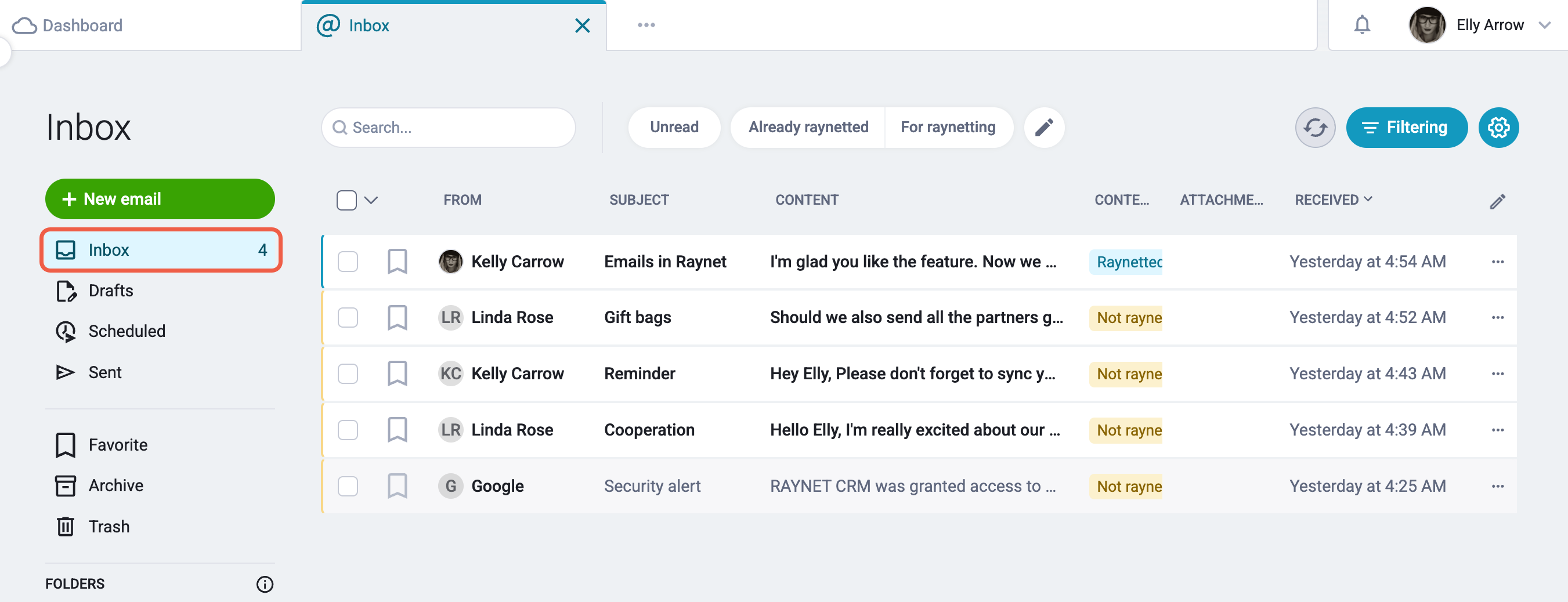 Incoming and Outgoing Emails – Raynet CRM Basics and Tutorials
